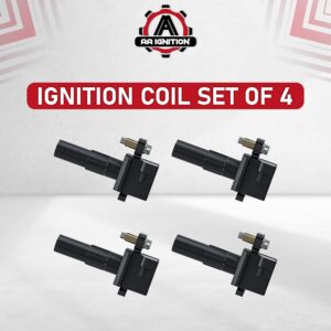 Ignition Coil Pack Set of 4, Compatible with Subaru Impreza WRX, WRX Wagon - Replaces 22433AA561, 22433AA421, 22433AA560-2002, 2003, 2004, 2005 models