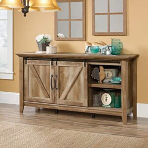 Sauder Dakota Pass Credenza, For TV's up to 70", Craftsman Oak finish