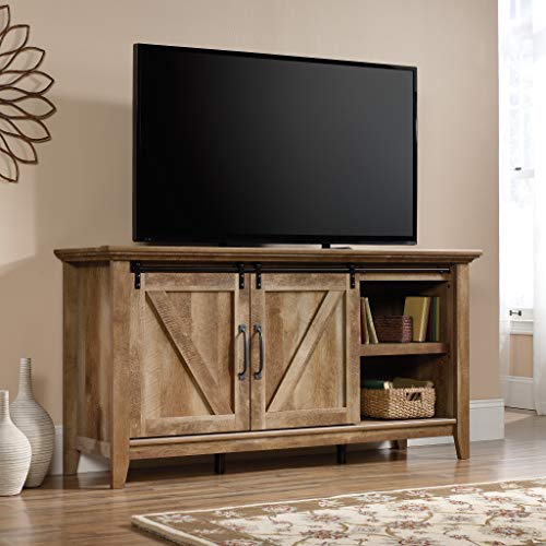 Sauder Dakota Pass Credenza, For TV's up to 70", Craftsman Oak finish