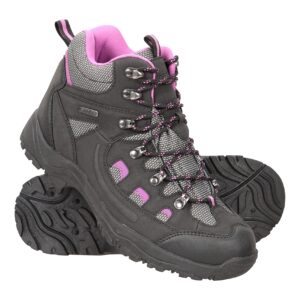 Mountain Warehouse Adventurer Womens Waterproof Hiking Boots Black Womens Shoe Size 6 US