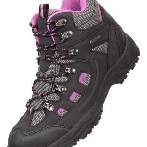 Mountain Warehouse Adventurer Womens Waterproof Hiking Boots Black Womens Shoe Size 6 US