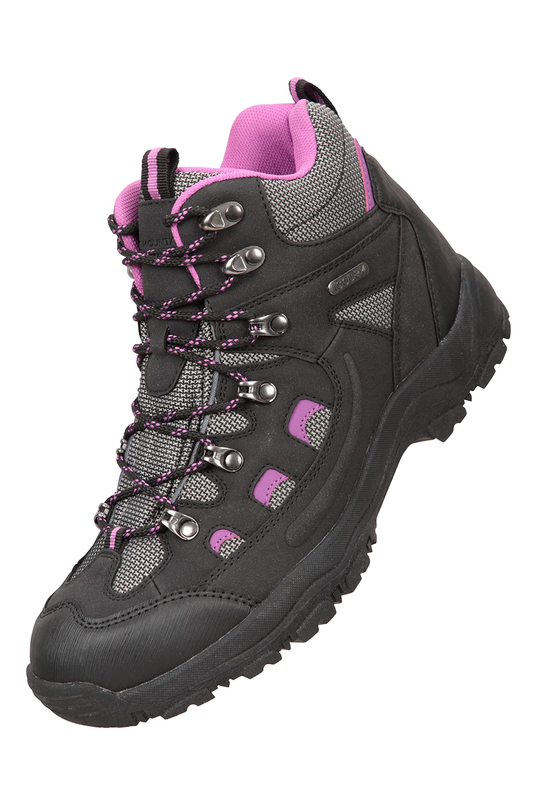 Mountain Warehouse Adventurer Womens Waterproof Hiking Boots Black Womens Shoe Size 6 US