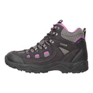 Mountain Warehouse Adventurer Womens Waterproof Hiking Boots Black Womens Shoe Size 6 US