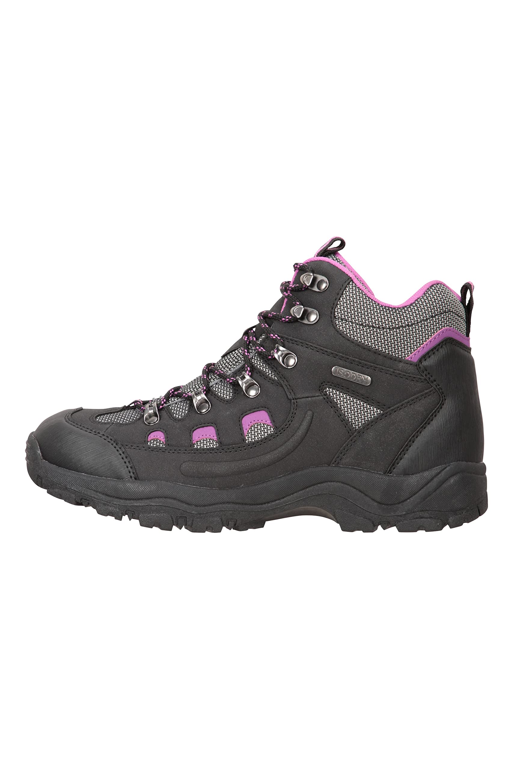 Mountain Warehouse Adventurer Womens Waterproof Hiking Boots Black Womens Shoe Size 6 US