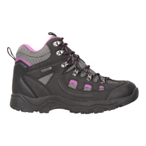 Mountain Warehouse Adventurer Womens Waterproof Hiking Boots Black Womens Shoe Size 6 US