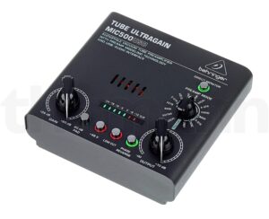 behringer mic500usb audiophile vacuum tube preamplifier