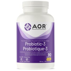 aor - probiotic-3 90 capsules - a revolutionary formula to support gut health