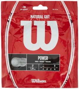 wilson natural gut 17 tennis string - set, white