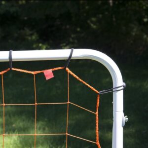 Franklin Sports Soccer Rebounder Replacement Net - Replacement Bounce Back Net for Soccer Rebounders + Trainers - Bungee Cords Included - 4' x 6' Foot Net, Orange