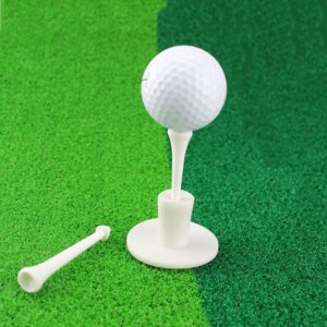 CRESTGOLF Rubber Golf Driving Range Tee Holder with Tees 2 SETS Count