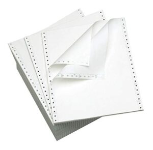 office depot® brand computer paper, 2-part, standard perforation, carbonless, 9-1/2" x 11", 15 lb, white, carton of 1400 forms item # 880219