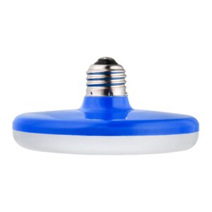 sunlite led ufo pendant light bulbs, 11 watts, 800 lumens, 3000k warm white, medium e26 base, 120 volts, 110 degree beam angle, ul listed, indoor, blue