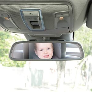 Dreambaby 360° Adjustable Rear Facing Baby Car Mirror - Wide Angle, Clear View Backseat Infant Mirror for Car