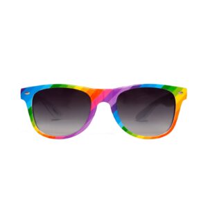 gravity shades rainbow color rectangle frame sunglass