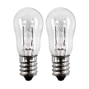 ocs parts enhance your dryer's illumination with we4m305 dryer replacement light bulb - 10w, 120v, e12 white bulb - pack of 2