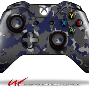 WraptorSkinz Decal Style Vinyl Skin Wrap compatible with XBOX One Original Wireless Controller WraptorCamo Old School Camouflage Camo Blue Navy - (CONTROLLER NOT INCLUDED)