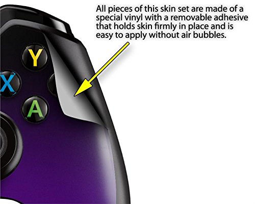 WraptorSkinz Decal Style Vinyl Skin Wrap compatible with XBOX One Original Wireless Controller Smooth Fades Purple Black - (CONTROLLER NOT INCLUDED)