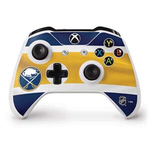 skinit decal gaming skin compatible with xbox one s controller - officially licensed nhl buffalo sabres jersey design