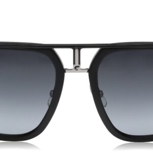 Carrera Sunglasses (Safilo Group) Men's CA1004/S Pilot Sunglasses, Matte Black Ruthenium/Dark Gray Gradient, 57 mm