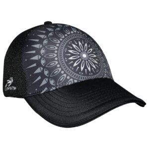 headsweats black haze 5-panel trucker hat, black, one size