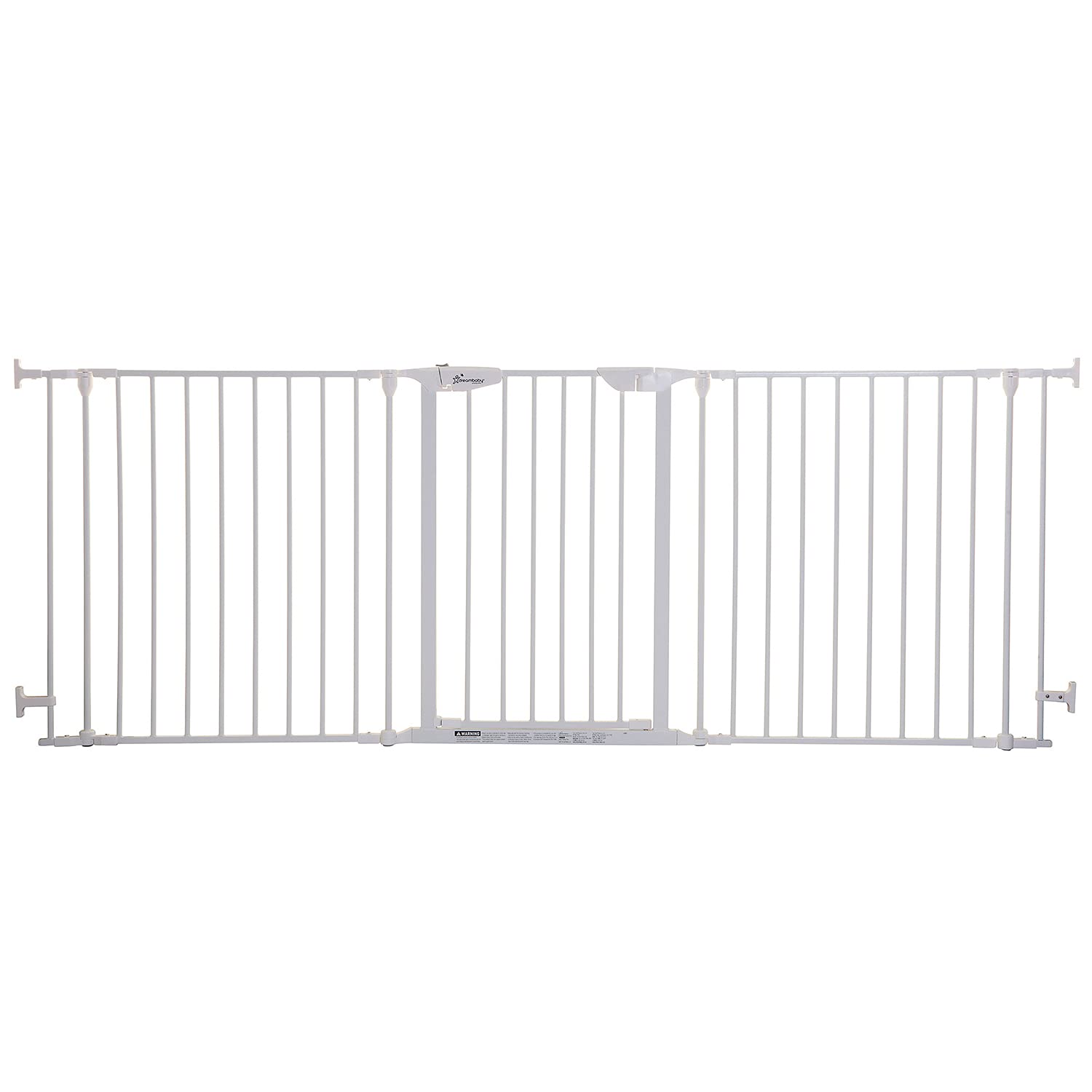 Dreambaby Newport Adapta Baby Gate - Use at Top or Bottom of Stairs - for Straight, Angled or Irregular Shaped Openings (White)