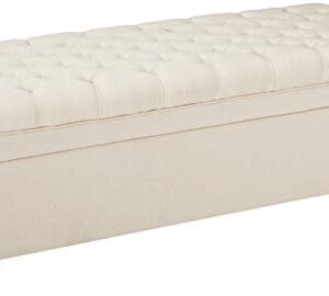 Christopher Knight Home Juliana Fabric Storage Ottoman, Beige