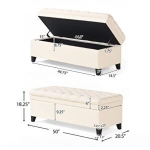 Christopher Knight Home Juliana Fabric Storage Ottoman, Beige