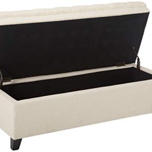 Christopher Knight Home Juliana Fabric Storage Ottoman, Beige