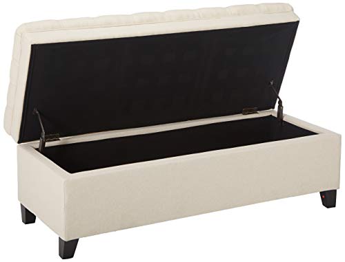 Christopher Knight Home Juliana Fabric Storage Ottoman, Beige