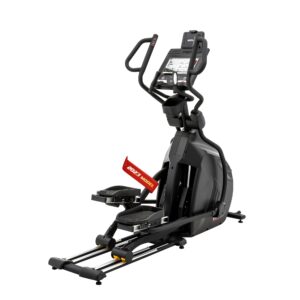 new 2023 elliptical exercise machine by sole fitness, home workout equipment for cardio, running, and walking, adjustable stride length, 13.3" touch screen, bluetooth, and tablet holder (sole e95s)