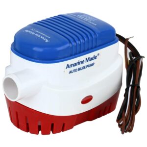 amarine-made 12v 1100gph auto boat bilge pump automatic submersible boat bilge water pump (a: 1100gph auto pump)