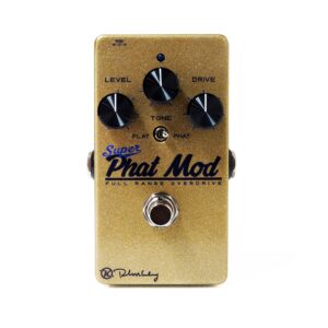 keeley super phat mod full range overdrive pedal, gold (kphat)