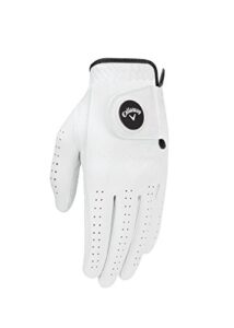 callaway golf opti flex glove (worn on left hand, standard, medium/large)