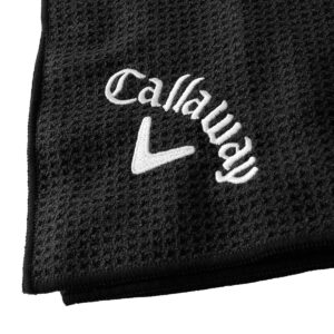 Callaway Golf 2017 Microfiber Players Tour Towel, Black, 20 x 30