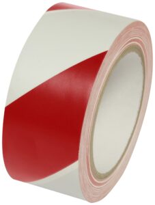 incom - vht211 incom manufacturing: hazard warning conformable tape, 2" x 54', red/white