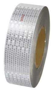 incom manufacturing: conspicuity transport truck trailer dot-c2 reflective tape, 2 inch x 150 foot, solid white – for trailers, outdoors, trucks