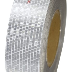 INCOM Manufacturing: Conspicuity Transport Truck Trailer DOT-C2 Reflective Tape, 2 Inch x 150 Foot, Solid White – for Trailers, Outdoors, Trucks