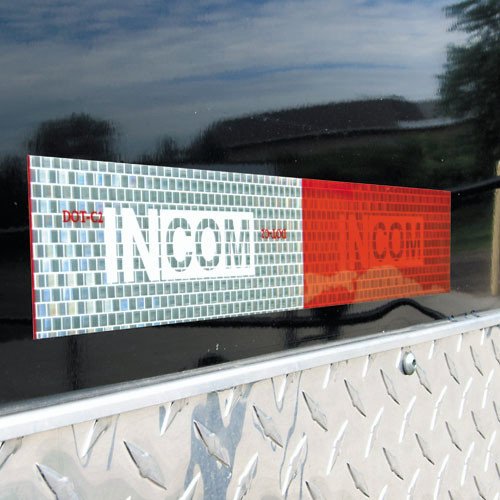 INCOM Manufacturing: Conspicuity Transport Truck Trailer DOT-C2 Reflective Tape, 2 Inch x 150 Foot, Solid White – for Trailers, Outdoors, Trucks