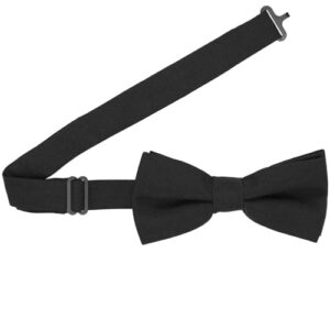 tiemart Matte Finish Bow Tie (Black)