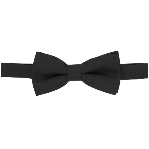 tiemart Matte Finish Bow Tie (Black)