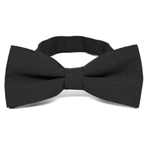 tiemart matte finish bow tie (black)