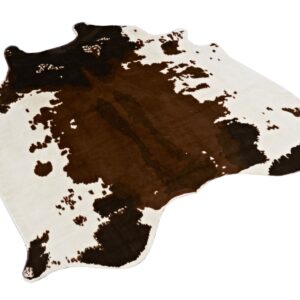 townssilk Cow Print Rug 4.1x4.5 Feet faux Cow hide rug Animal printed area rug carpet for home