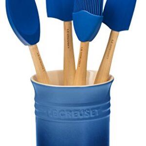 Le Creuset Silicone Craft Series Utensil Set with Stoneware Crock, 5 pc., Marseille