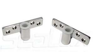 sealux marine 316 stainless steel side mount oarlock sockets for 1/2" shank (pair)