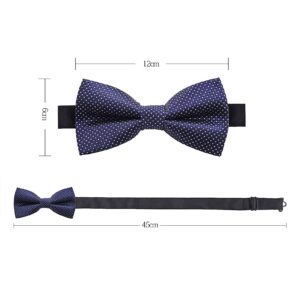 AUSKY 8 PACKS Elegant Adjustable Pre-tied bow ties for Men Boys (Mixed color)