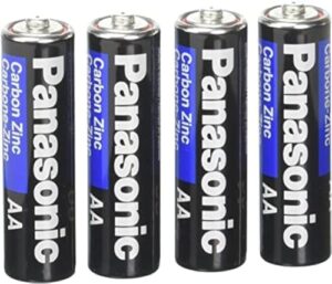 4pc panasonic aa batteries super heavy duty power carbon zinc double a battery 1.5v