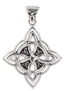 jewelry trends sterling silver celtic trinity knot pendant with circle of life