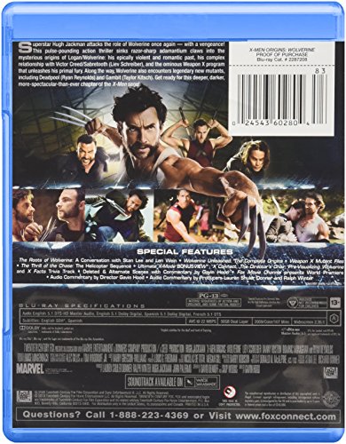 X-Men Origins: Wolverine [Blu-ray + Digital HD]