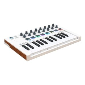 Arturia - MiniLab MkII - Portable MIDI Controller for Music Production, with All-in-One Software Package - 25 Keys, 8 Multi-Color Pads