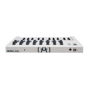 Arturia - MiniLab MkII - Portable MIDI Controller for Music Production, with All-in-One Software Package - 25 Keys, 8 Multi-Color Pads